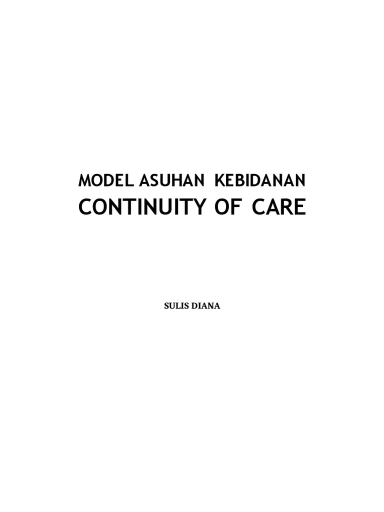 Model Asuhan Kebidanan Continuity of Care-Dikonversi | PDF