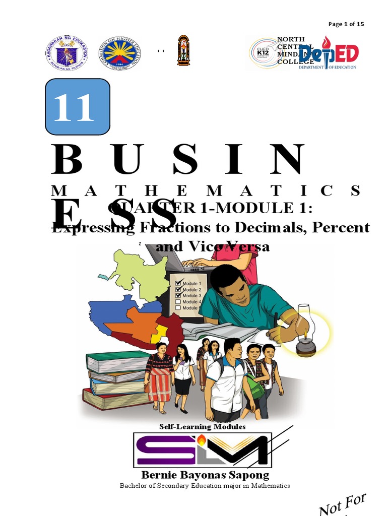 BusMath Module 1 | PDF | Decimal | Mathematical Notation