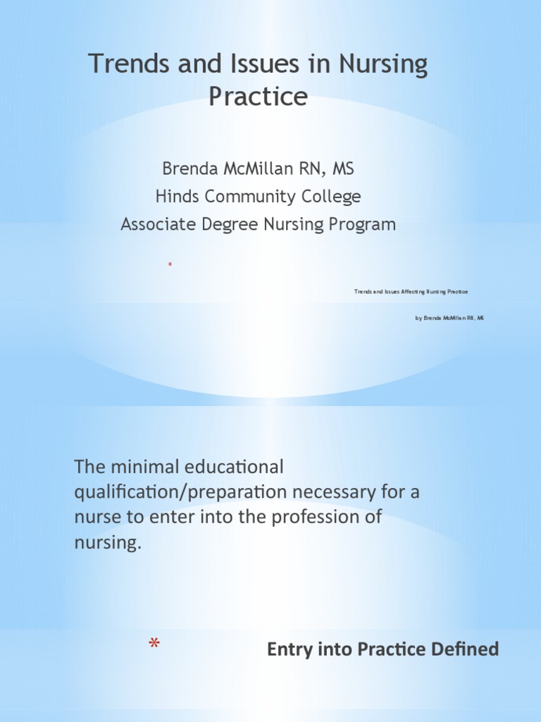Trends and Issues Affecting Nursing Practice-Newest S-16 | PDF ...