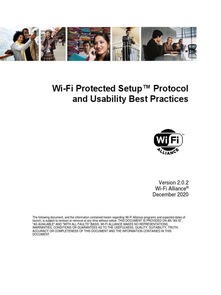 Wi-Fi Protected Setup Best Practices v2.0.2 | PDF | Wi Fi | Personal ...