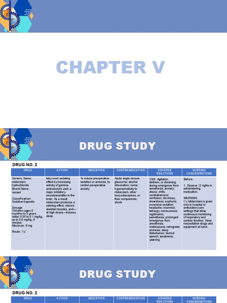 Drug Study | PDF | Midazolam | Clinical Medicine