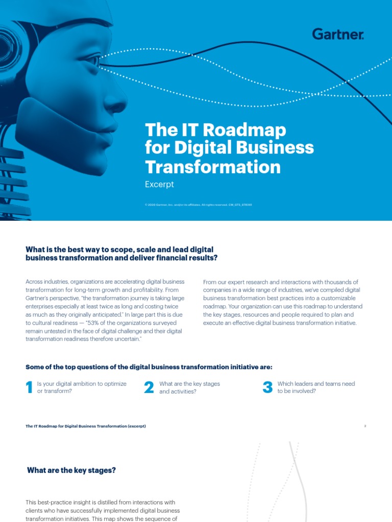 The Gartner IT Roadmap For Digital Buisness Transformation | PDF ...