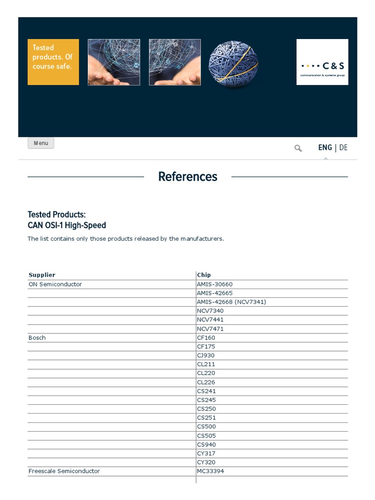 CAN OSI-1 High-Speed - CS Group | PDF | Computer Engineering | Computing