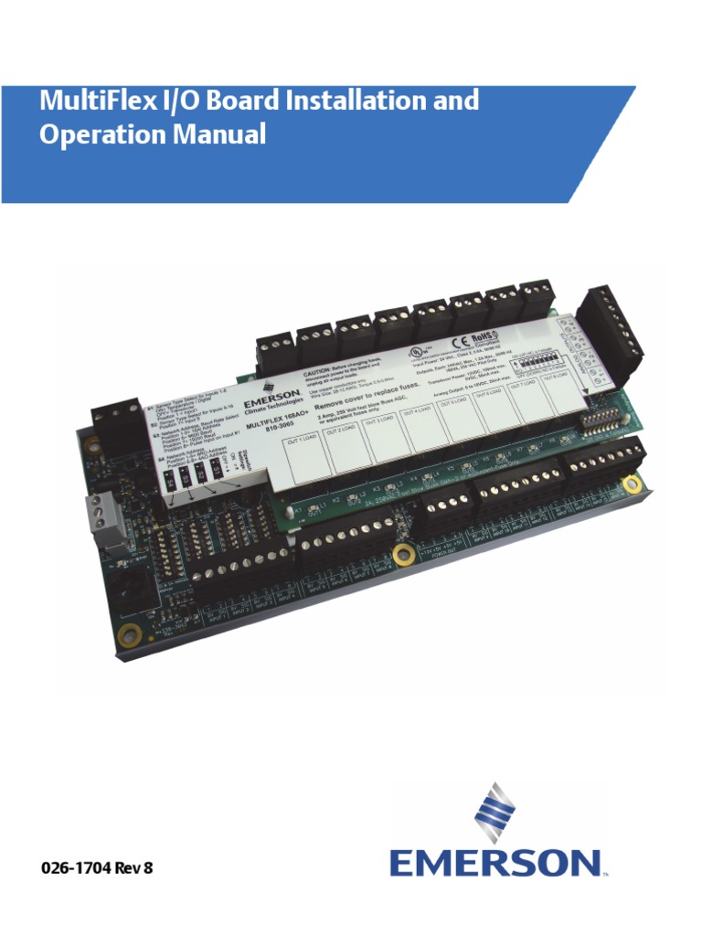 026 1704 Multiflex Io Board Installation Operation Manual en 4845098 ...