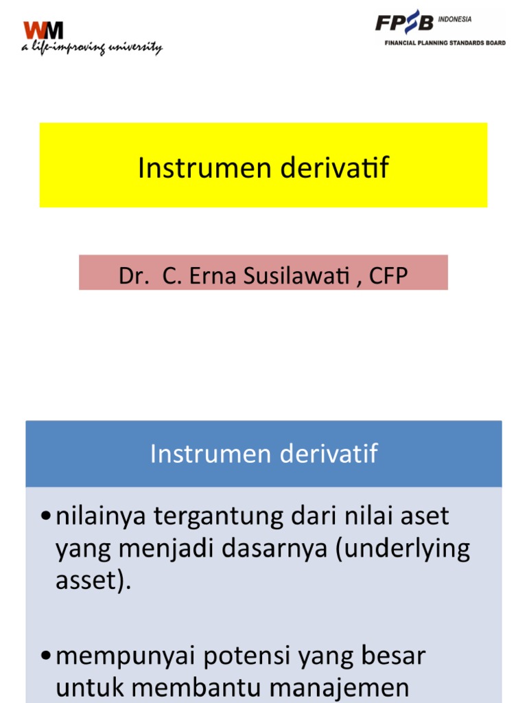 10 - Instrumen Derivatif | PDF | Hukum