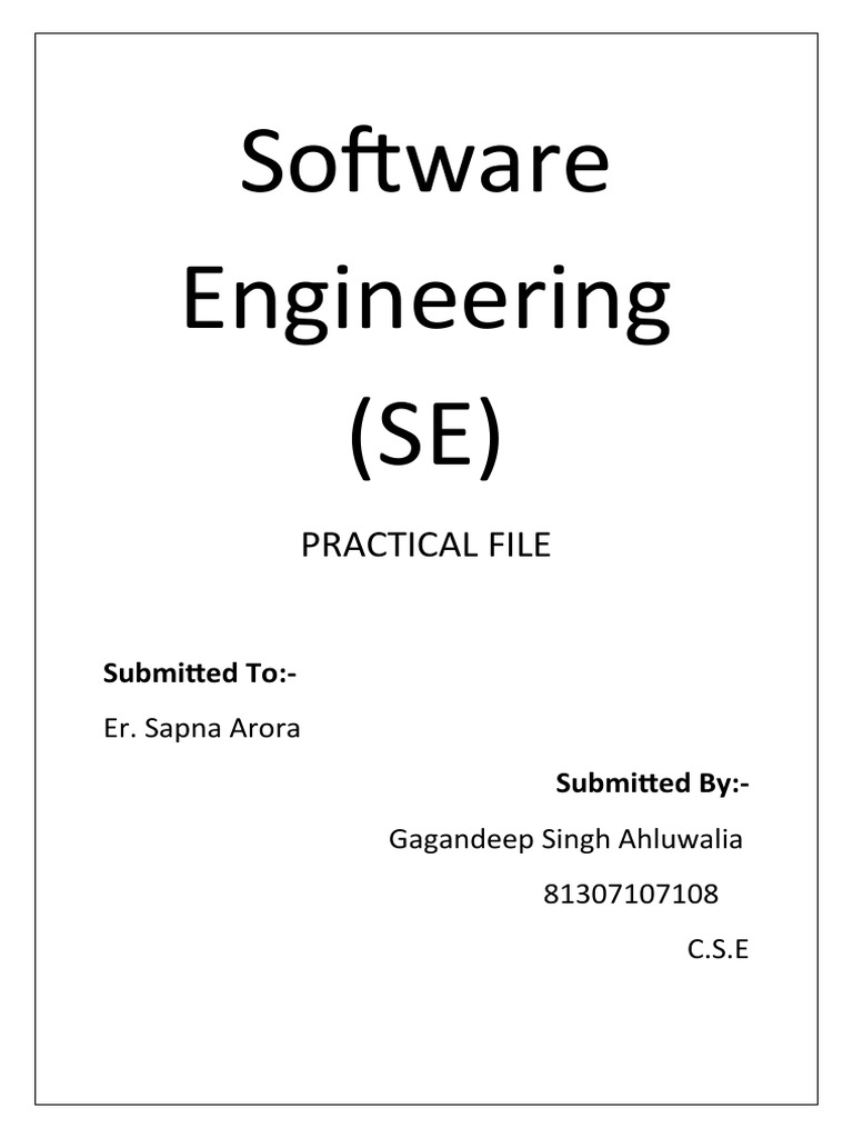 Software Engineering Title | PDF