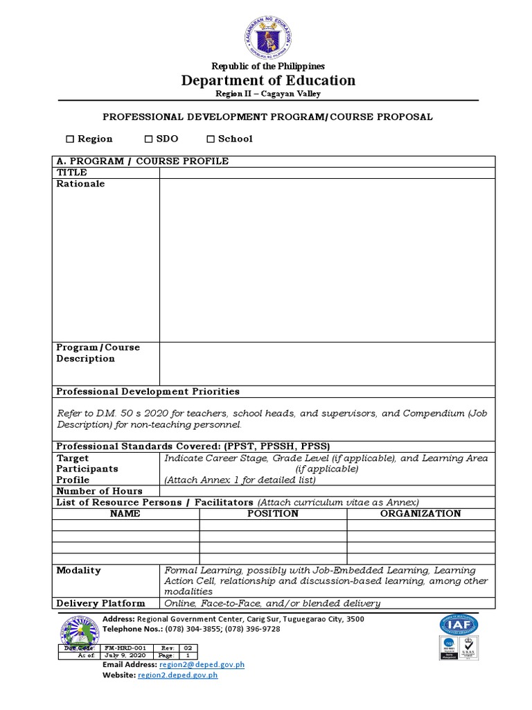 Cagayan Valley Teacher Development Proposal | PDF | Communication