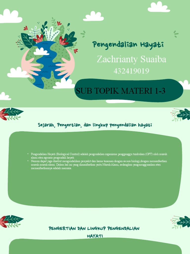 Pengendalian Hayati 1-3 | PDF | Sains & Matematika | Teknologi & Rekayasa