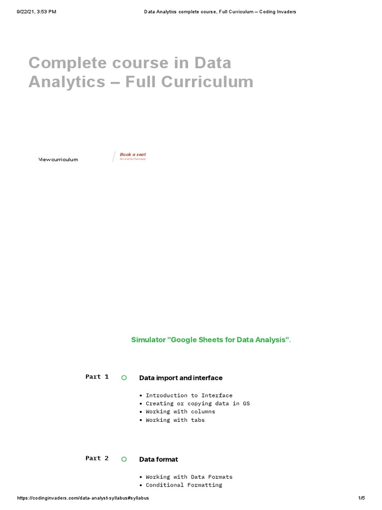 Data Analytics Complete Syllabus | PDF | Databases | Data Analysis
