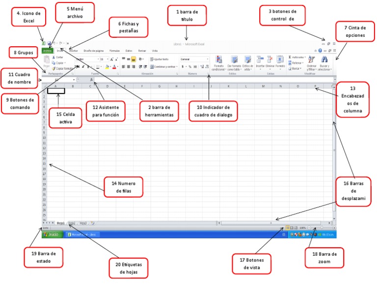 Elementos de Excel | PDF | Microsoft Excel | Informática