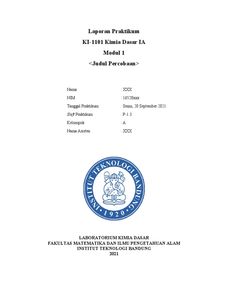 Format Laporan Lengkap | PDF