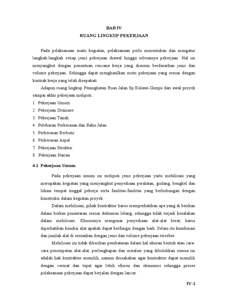 BAB IV Ruang Lingkup (Oke) | PDF