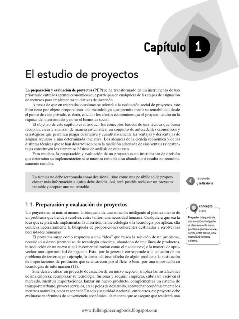 Evaluación de Proyectos de Inversión | PDF | Exterioridad | Evaluación