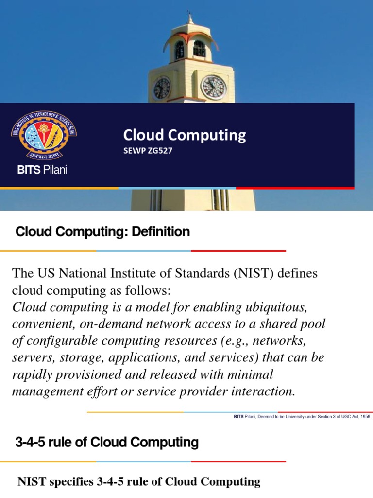 Cloud Computing: BITS Pilani | Download Free PDF | Cloud Computing ...