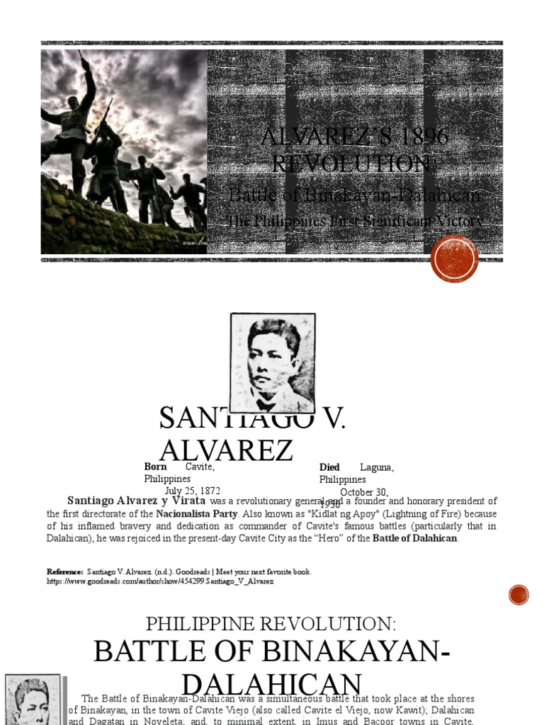 ALVAREZ'S 1896 Revolution:: Battle of Binakayan-Dalahican | PDF ...