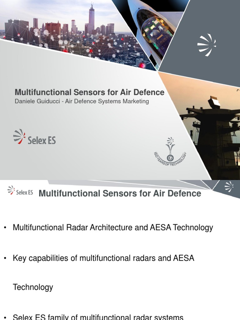 Multifunctional Sensors For Air Defence | PDF | Radar | Radio Technology