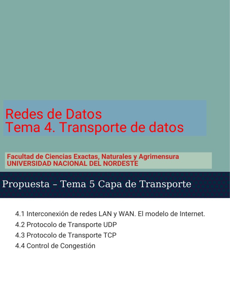 T4 Transporte | PDF | Protocolo de Control de Transmisión | Transport Layer Security