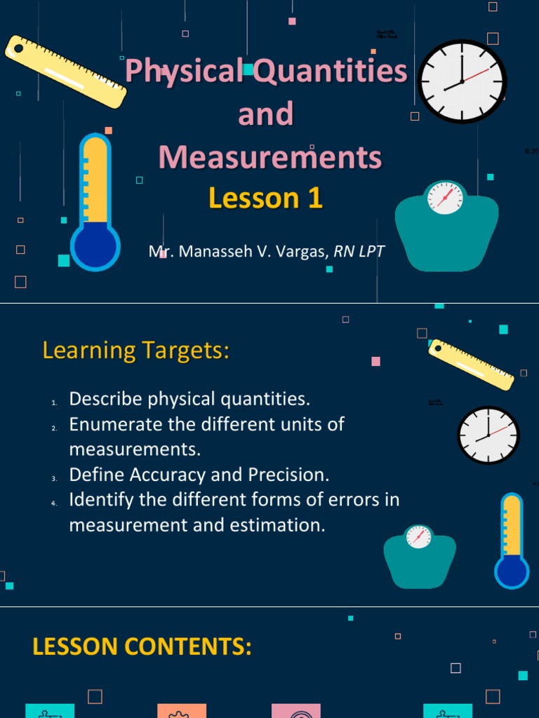 GenPhy1 - Q1 - Lesson 1.1-1.3 - Physical Quantities and Measurements | PDF | Experiment ...