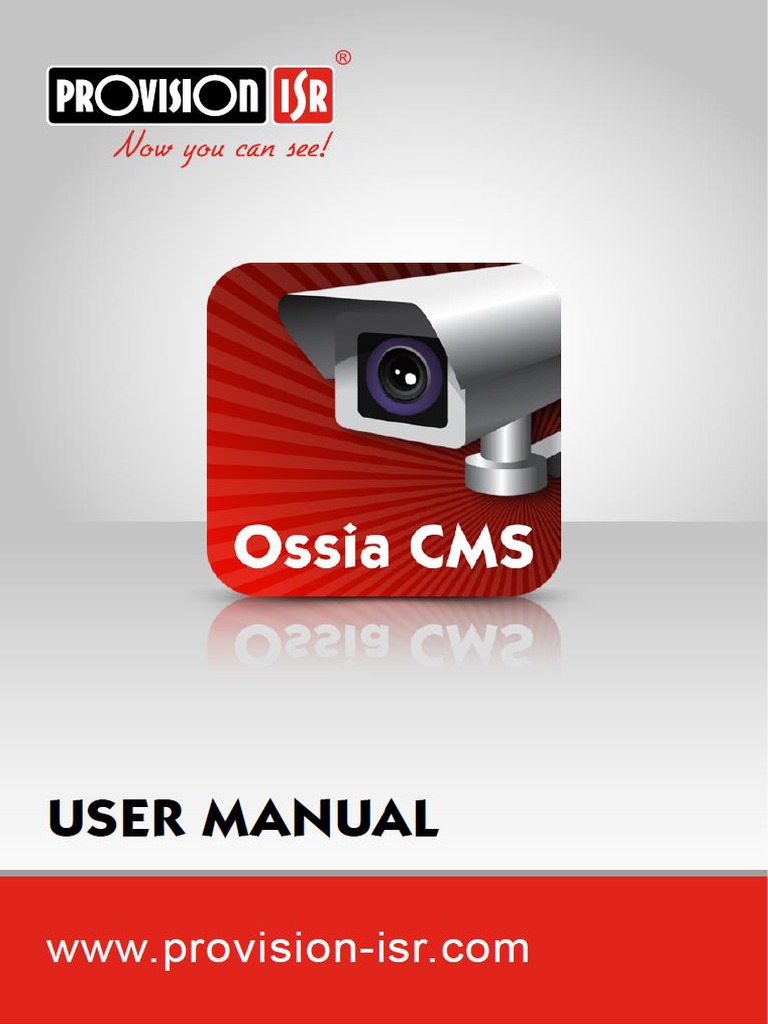 OSSIA VMS User Manual | PDF | Window (Computing) | Button (Computing)