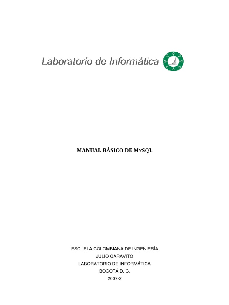Manual Basico de MySQL | PDF | Tabla (base de datos) | Mi sql