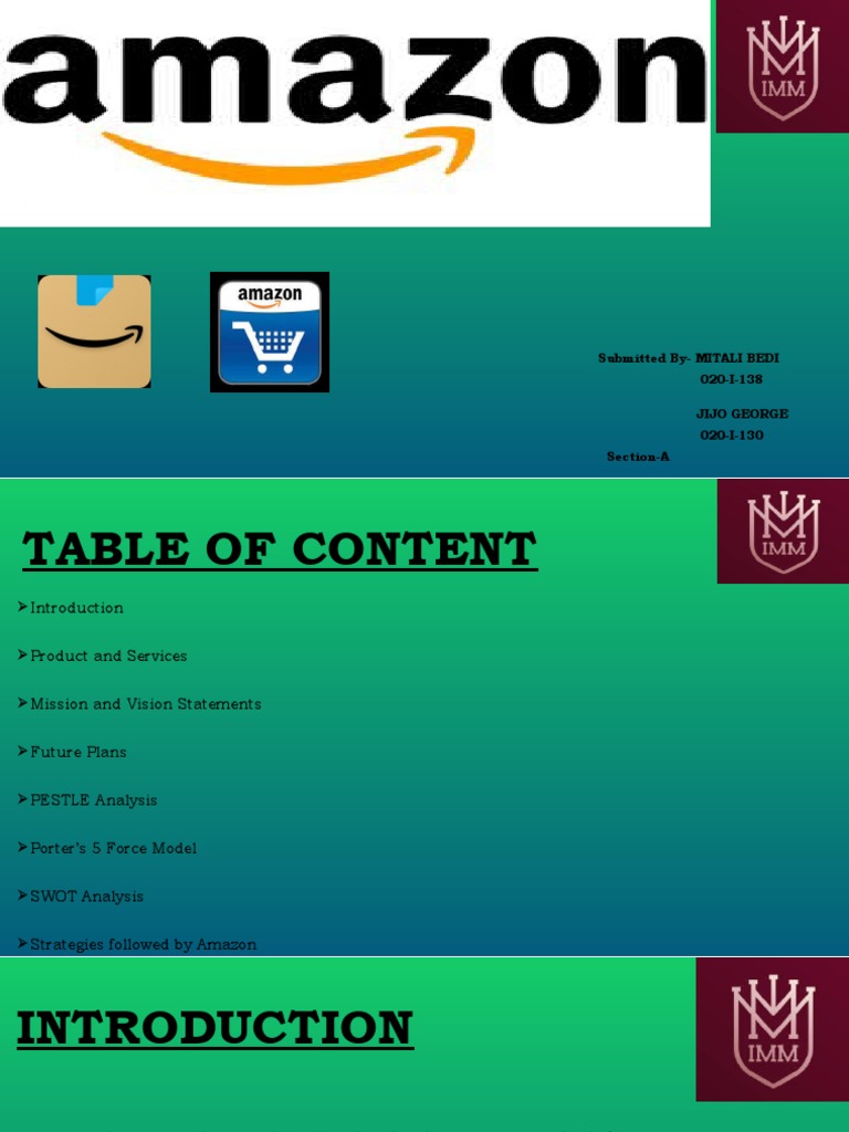 Amazon Strategy Management | PDF | E Commerce | Supply Chain