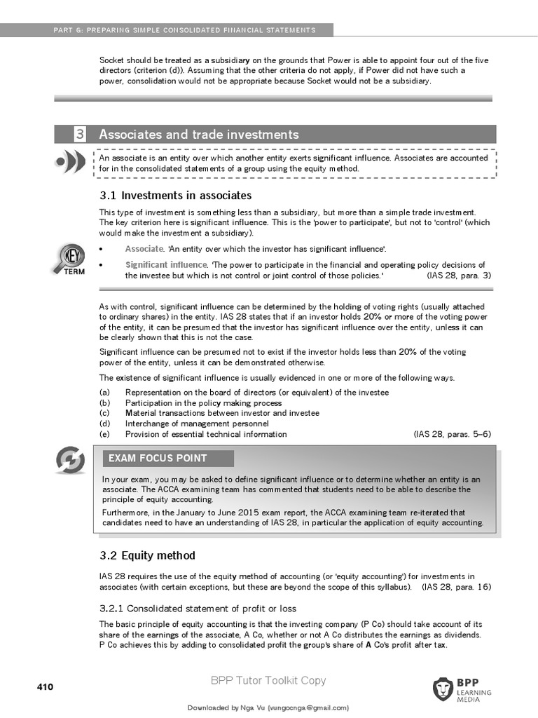 F3 Study Textbook-421-545 | PDF | Balance Sheet | Consolidation (Business)