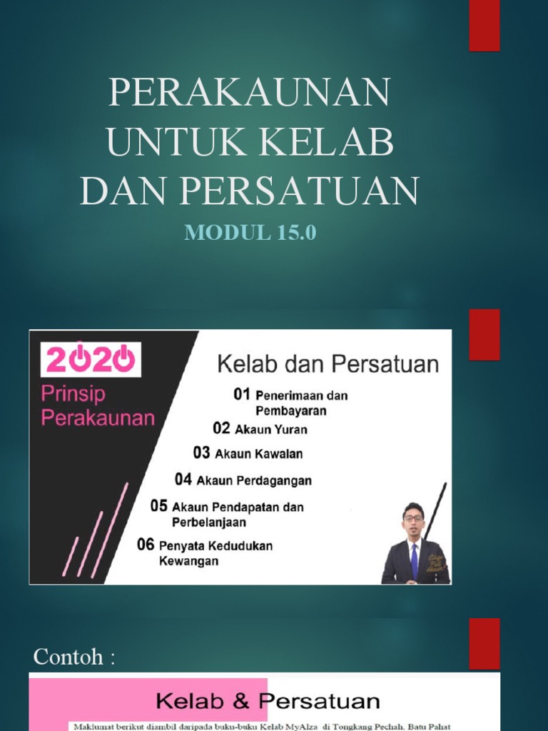 Format Akaun Yuran Kelab dan Persatuan | PDF | Pengelolaan Keuangan & Uang