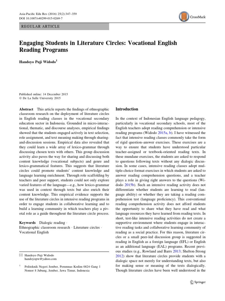 ESP Reading Programs in Indonesia | PDF | Reading Comprehension ...
