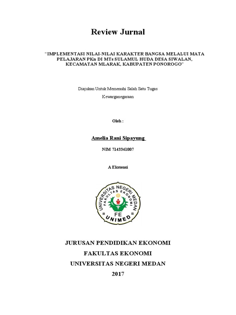 Review Jurnal PKN | PDF