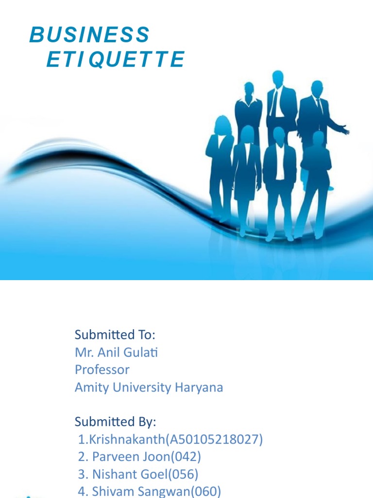 Essential Business Etiquette Guide | PDF | Dress | Clothing