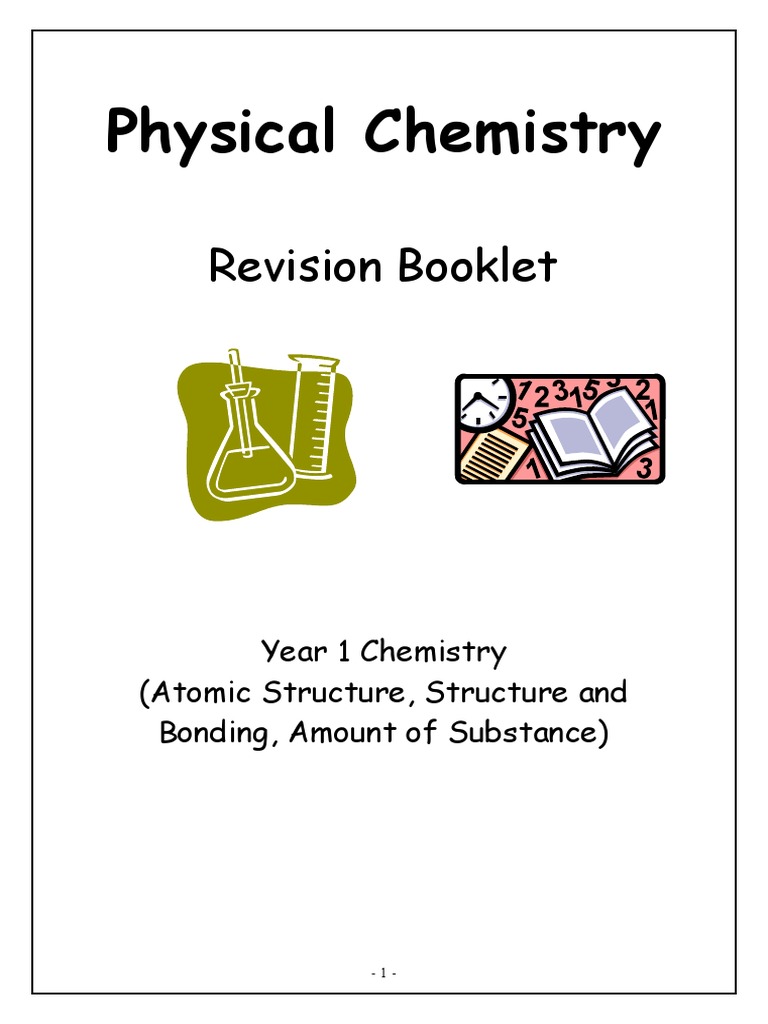 Year 1 Chemistry: Atomic Structure & Bonding | PDF | Chemical Bond ...
