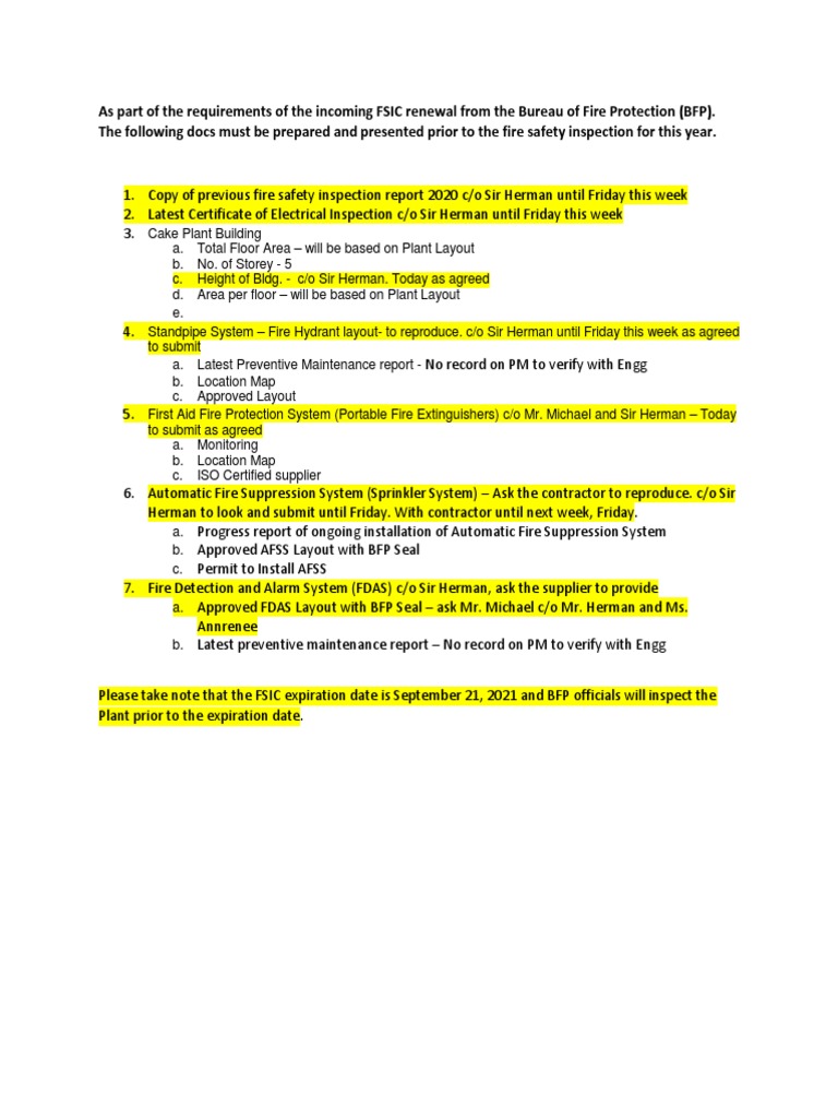 FSIC Requirements 2021 Update08252021 | PDF | Science & Mathematics ...