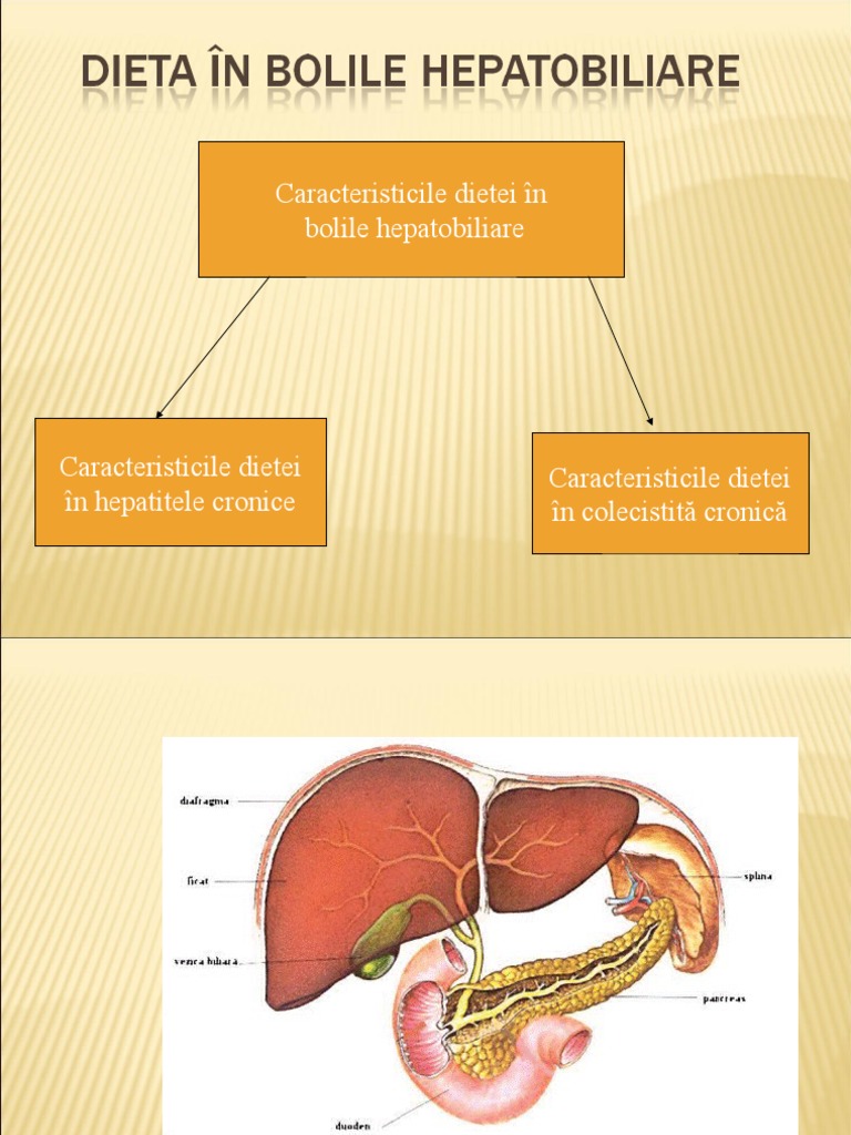 Dieta in Bolile Hepatobiliare | PDF