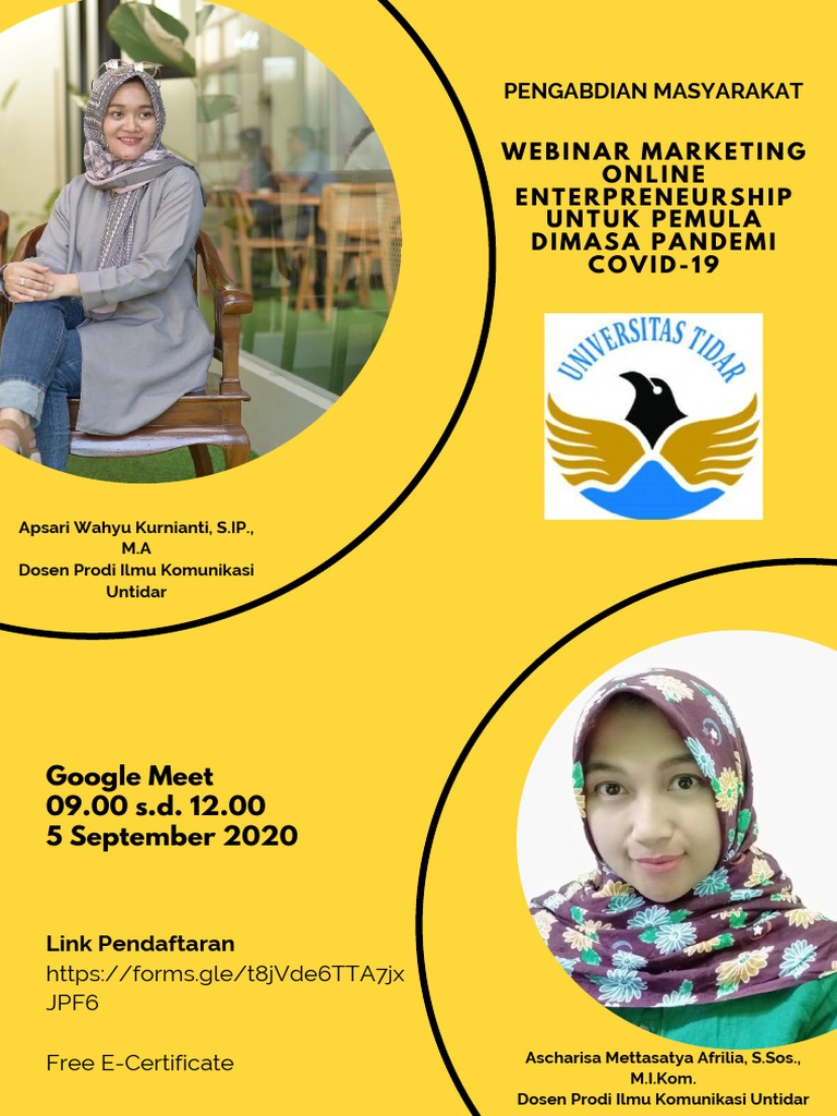 Poster Webinar Pengabdian Mandiri | PDF