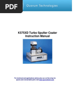 K550X Sputter Coater Manual | PDF | Scanning Electron Microscope ...