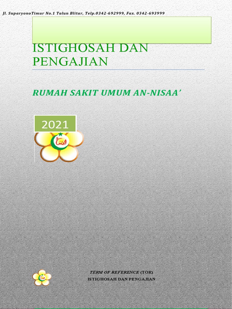 Tor - Pengajian Dan Istighosah - 2021 | PDF