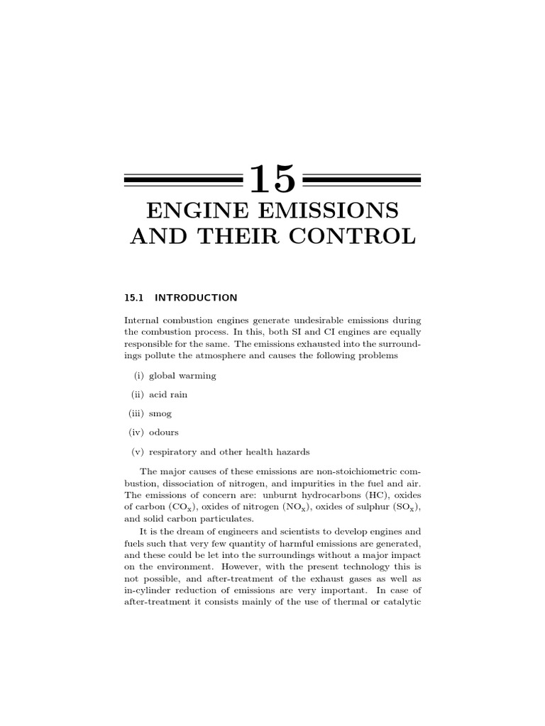 Emission Control Systems | PDF | Internal Combustion Engine | Exhaust Gas