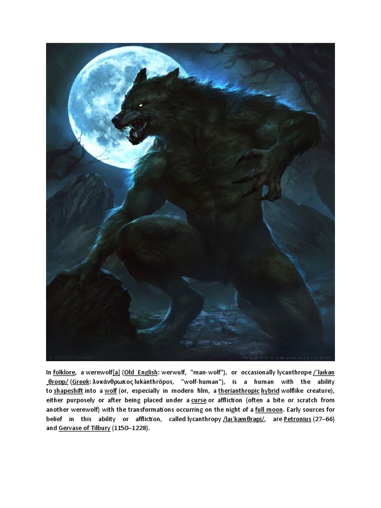 Werewolf Folklore Explained | PDF