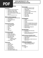Manual Testing Syllabus PDF | PDF | Software Testing | Software ...