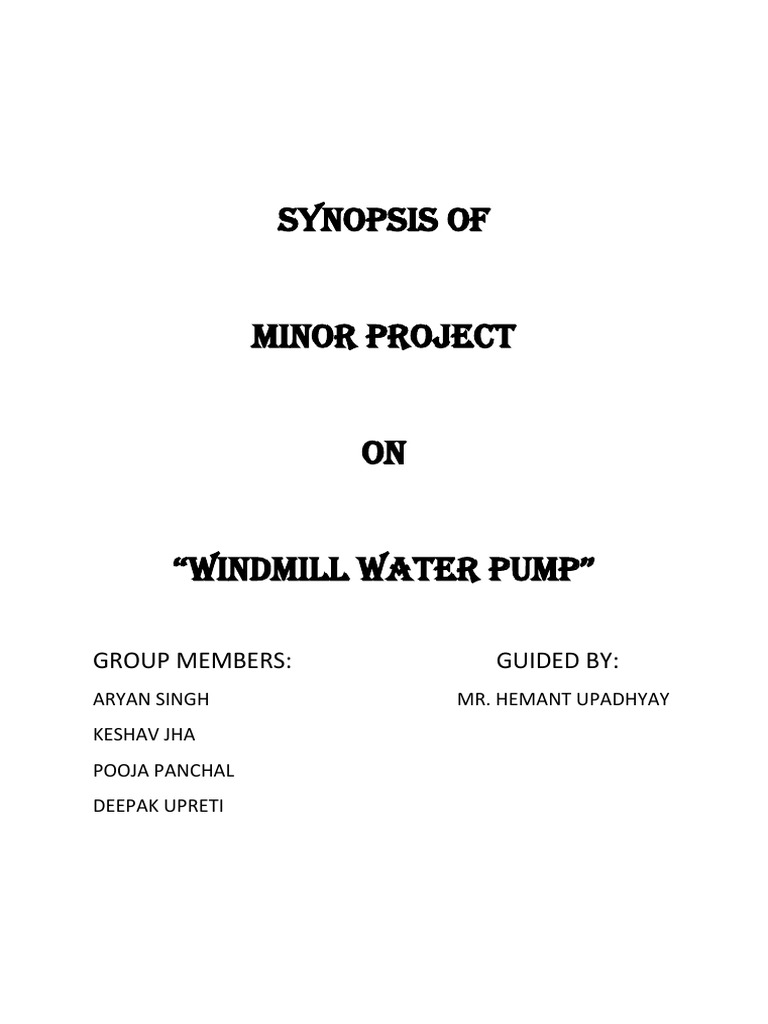 Synopsis of Minor Project | Download Free PDF | Wound | Sun