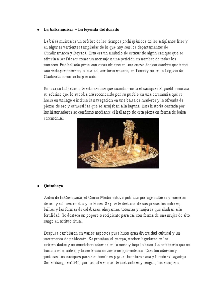 La Balsa Muisca | PDF | Era precolombina | Andes