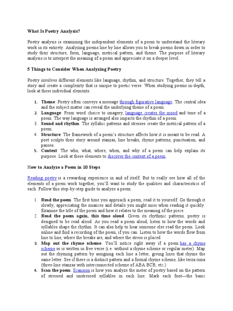 Through Figurative Language Language Creates The Mood | PDF | Poetry ...