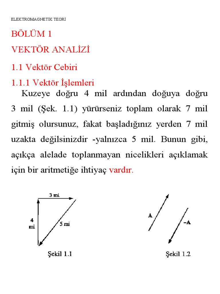 Vektörler | PDF