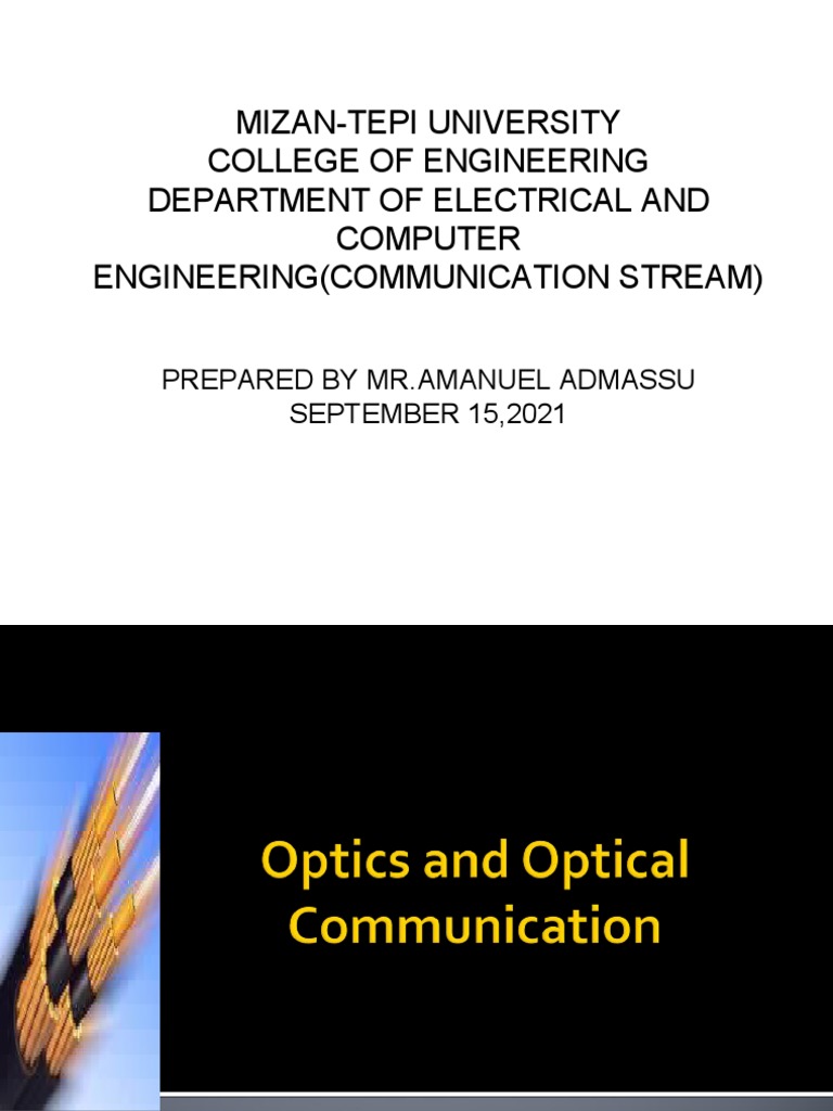 Mizan-Tepi University College of Engineering Department of Electrical ...