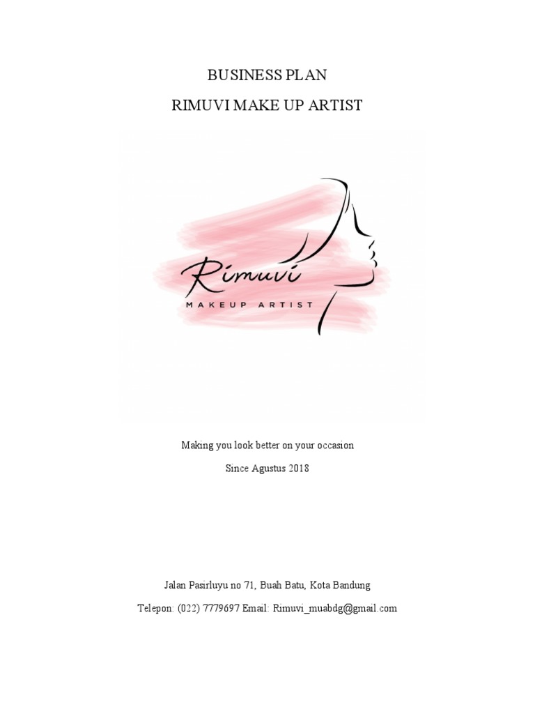 BUSINESS PLAN Makeup | PDF