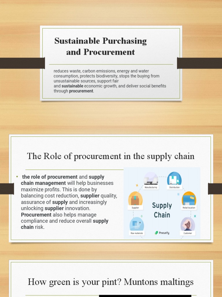Sustainable Purchasing and Procurement | PDF | Sustainability | Procurement
