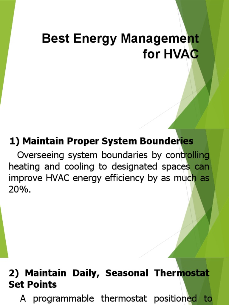Best Energy Management: For HVAC | PDF | Thermostat | Air Conditioning