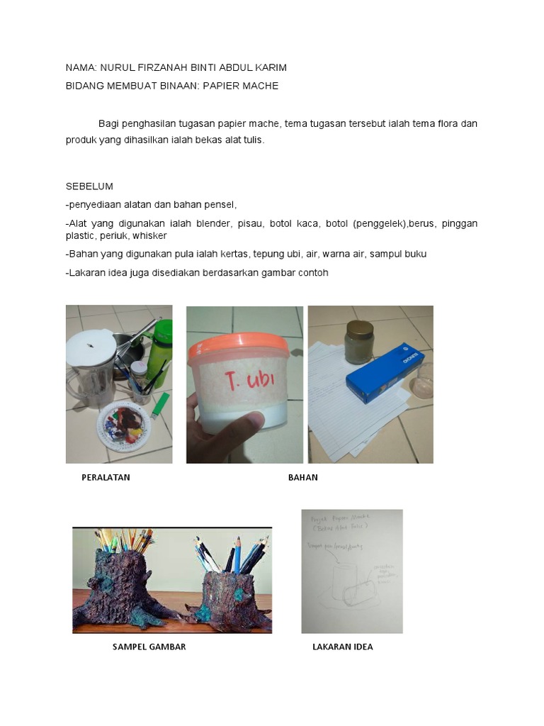 Nurul Firzanah-Papier Mache | PDF