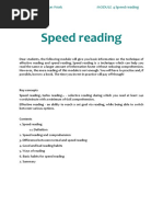 Speed Reading Test | PDF | Speed Reading | Reading (Process)