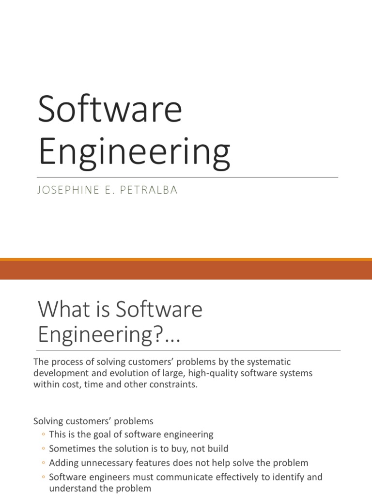 The Systematic Approach to Developing Large, High-Quality Software ...